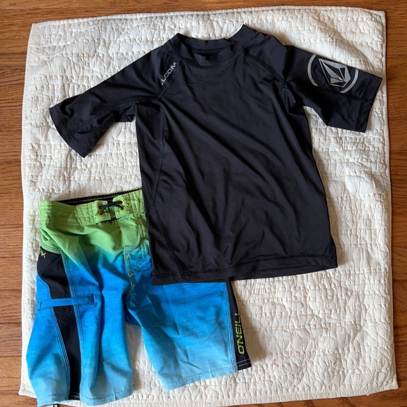 O'Neill | Swim | Set Volcom Rash Guard Oneill Swim Board Shorts | Poshmark